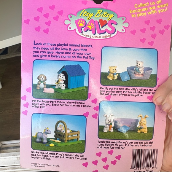 Toys | Vintage Itzy Bitzy Pals Playful Animal Friends Set Pink And ...